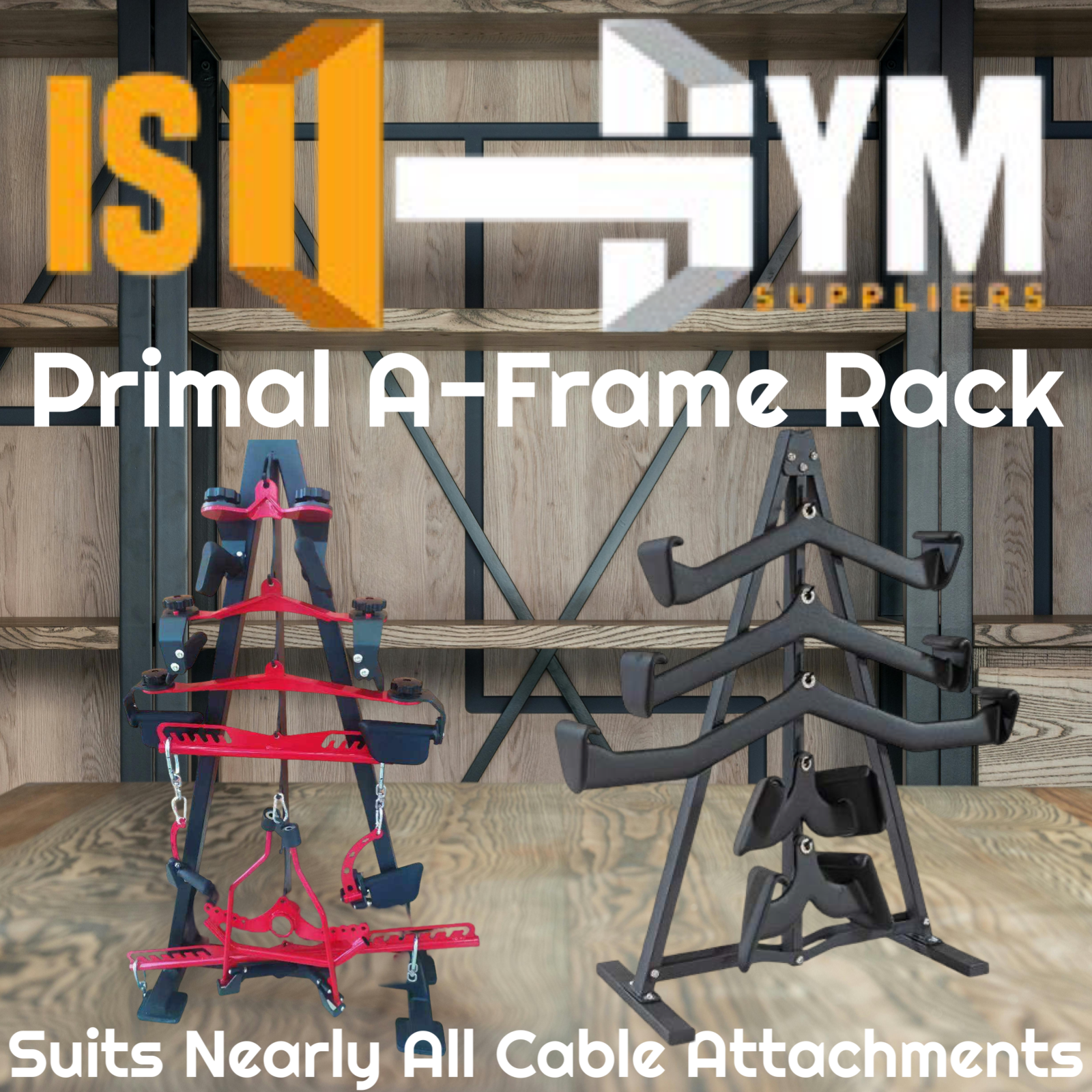 Primal A-Frame Rack for Cable Machine Attachments